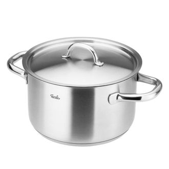 FISSLER Family Line/Edelstahl-Topf (&Oslash; 20 cm, 3,6 L) Kochtopf mit Metall-Deckel - Induktion