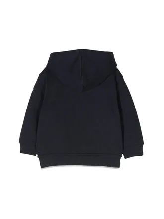 Il Gufo Cotton Zip-Front Hoodie - Blue