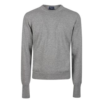 Drumohr Rundhals-Pullover - - Knitwear - Herren - Grau - 2XL