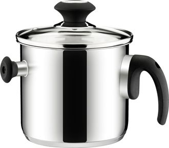 Tescoma doppelwandiger Simmertopf mit Deckel und Überdruckventil, induktionsgeeignet, Ø 16 cm, 2l