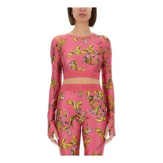 Versace Jeans Couture Crop Top - - Tops - Damen - Mehrfarbig - 2XS