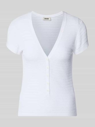 Drykorn Strickshirt mit Knopfleiste Modell ALKUNA
