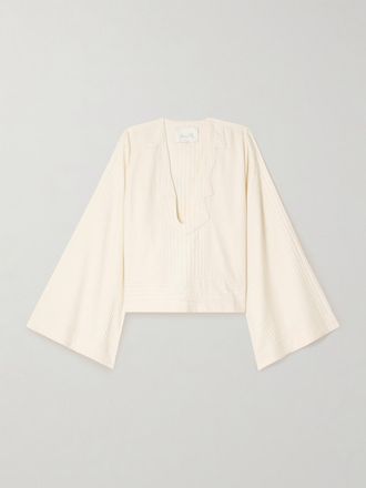 Johanna Ortiz Haut En Coton &Agrave; Broderies Fair Shake - &Eacute;cru