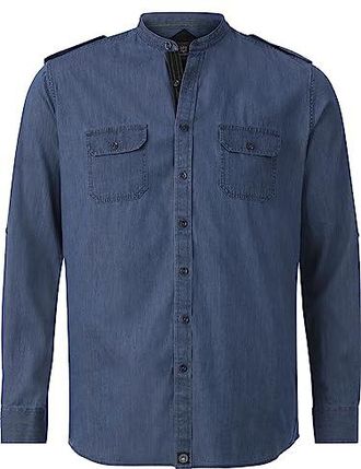 Jan Vanderstorm Homme Chemise Berde Bleu, L - 41/42