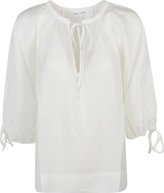 Sams&oslash;e & Sams&oslash;e Femme, Blouses et Chemises, Blanc, Taille: 40 FR Samateran SS Blouse