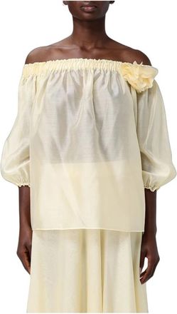 Hanita Bluse aus Krepp - - Blouses & Shirts - Damen - Gelb - S