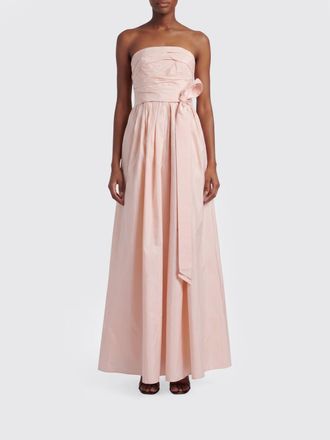 Max Mara Robe de soir&eacute;e longue en taffetas &agrave; &eacute;paules d&eacute;nud&eacute;es avec naud &agrave; la taille