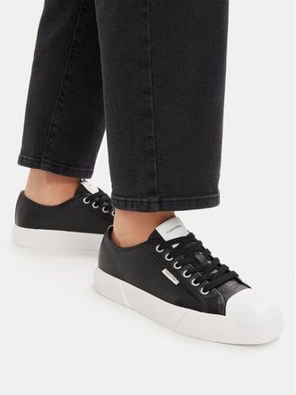 Calvin Klein Sneakers aus Stoff Vulc Lace Up Low Lth HW0HW03077 Schwarz