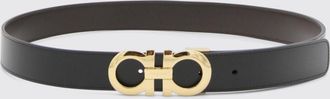 Ferragamo Ceinture r&eacute;versible et r&eacute;glable en cuir avec boucle Gancini