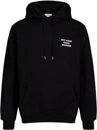 Dr&ocirc;le de Monsieur Hoodie ample Slogan en coton molleton