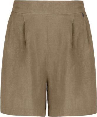 Bomboogie Femme, Shorts, Brun, Taille: 42 FR Wide-fit Linen Shorts