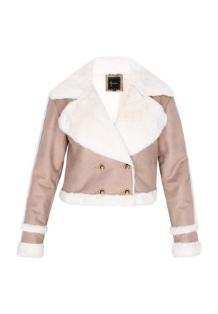 Faina Jacke Damen Taupe