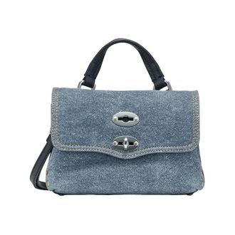 Zanellato Femme, Sacs, Bleu, Taille: ONE Size Sac bandoulière en denim
