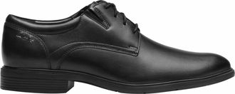 Clarks Unisex Steadwell Lace Shoes, Black Leather, 44.5 EU