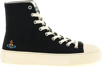 Vivienne Westwood Femme, Chaussures, Noir, Taille: 36 EU Plimsoll Baskets