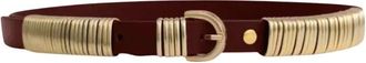 Federica Tosi Femme, Accessoires, Brun, Taille: M/L Ring Belt