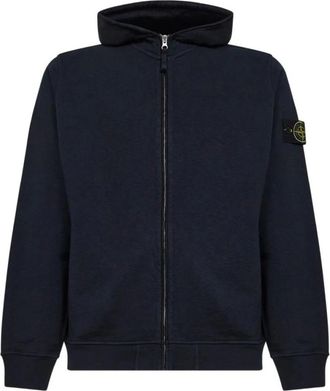Stone Island Homme, Sweatshirts et sweats &agrave; capuche, Bleu, Taille: L Logo SweaT-shirt