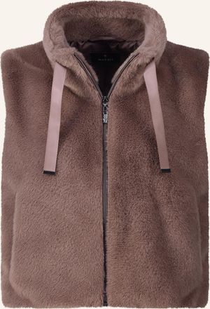 Monari Monari Kunstfell-Weste beige