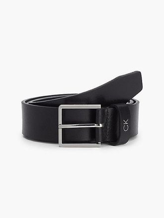 Calvin Klein Leather Belt - Calvin Klein - Black - Men - 100 cm
