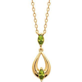 Brillaxis Collier plaqu&eacute; or et oxydes verts