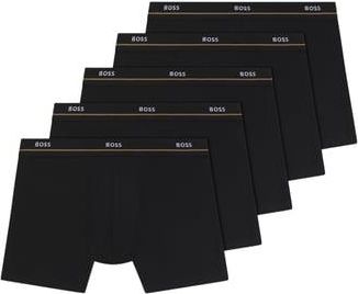 HUGO BOSS Lot de 5 boxers Essential en coton m&eacute;lang&eacute;