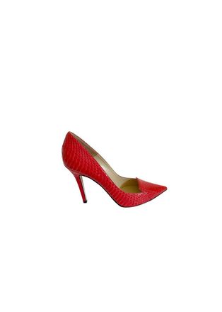 Jimmy Choo London Red snakeskin Avril heeled pumps Size 36.5