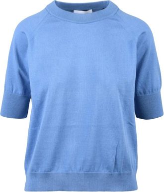 Alpha Studio Femme, Pulls, Bleu, Taille: 42 FR Maglioncino Girocollo