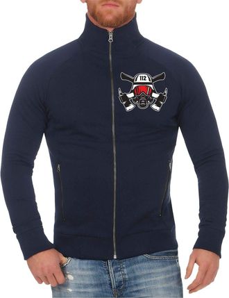 Spass Kostet Herren Feuerwehr Jacke ohne Kapuze M&auml;nner FFW Beruf Sweatjacke Gr&ouml;sse S - 4XL