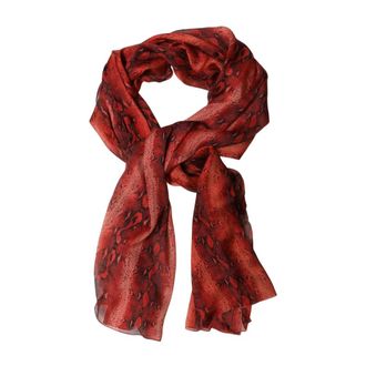 Dolce & Gabbana Seidenschal mit Print - - Accessories - Damen - Rot - ONE SIZE