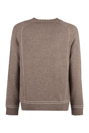 Giorgio Armani Mens Wool And Cashmere Sweater Beige Virgin Sweatshirts