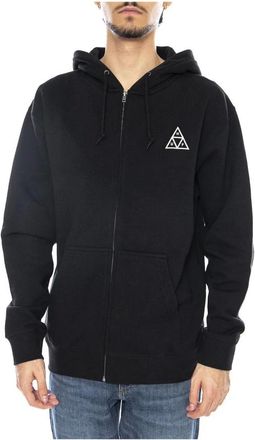 HUF Huf, Homme, Sweatshirts et sweats &agrave; capuche, Noir, Taille: L Zip-throughs