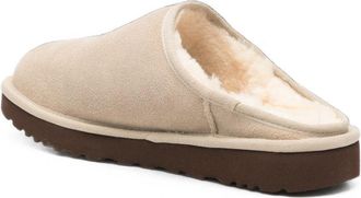 UGG Shearling-Lined Suede Slipper - Beige