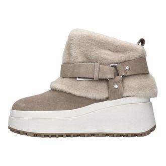 Ash Bottes en Daim et Fausse Fourrure - Femme - Chaussures - Beige - Taille: 39 EU