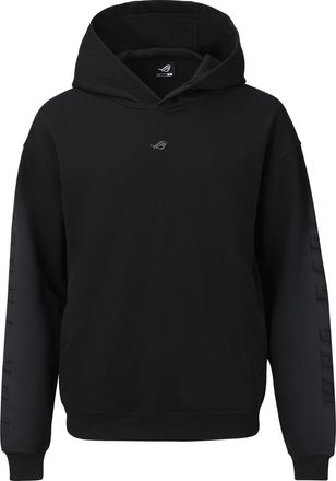Asus ROG Ombre CJ1003 HOODIE Black (Pullover mit Kapuze und Taschen, ROG-Logo, atmungsaktives Baumwollgemisch, Regular-Fit, schwarz)