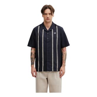 Fred Perry Short Sleeve Shirts - - Shirts - Herren - Blau - L