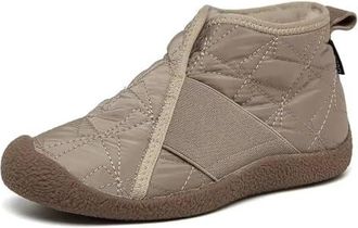 Generic Bottes orthop&eacute;diques imperm&eacute;ables d&eacute;contract&eacute;es en coton chaudes, antid&eacute;rapantes, l&eacute;g&egrave;res, en peluche, chaussures rondes &agrave; enfiler, kaki, 41.5 EU