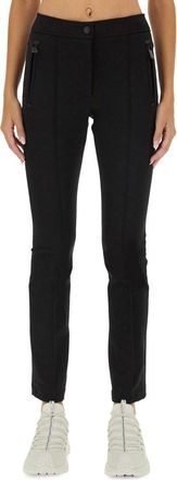 Moncler Slim Fit Logo Trousers - Black