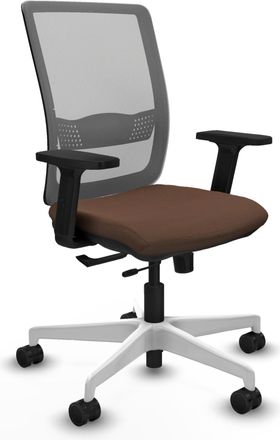 Piqueras y Crespo Haches Arbeitsstuhl mit 2D-Armen, h&ouml;henverstellbare Lendenwirbelst&uuml;tze, ausgestattet mit Syncro/Traslack und injiziertem Schaum. Mit Rollen von 65 mm 