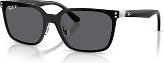 Ray-Ban Rb3784d Sonnenbrillen Silber Fassung Grau Glas Polarisiert 01-45