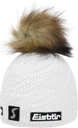 Eisb&auml;r Bonnet Beanie Yva Lux Crystal SP Bonnet en Tricot Bonnet de Ski (Taille Unique - Blanc)