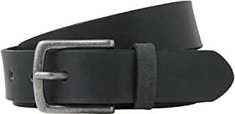 Jack & Jones JACK&JONES JACIAN LEATHER BELT, ceinture en cuir Homme, Black, 95