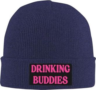 Generic Bonnet Souple Tricoté Compagnons De Beuverie Hommes Femmes Doux Bonnet Chapeau Tricot Extensible Beanie Hiver pour Ski Cyclisme Sports