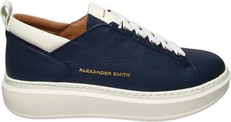 Alexander Smith Homme, Chaussures, Bleu, Taille: 43 EU sneaker Pelle