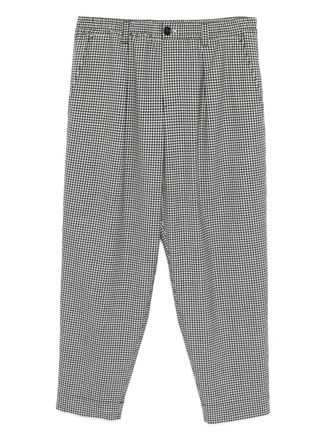 Marni pantalon &agrave; carreaux - Noir