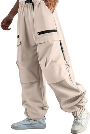 Generic Pantalon l&eacute;ger et respirant pour homme pour lentra&icirc;nement d&eacute;t&eacute; et la course &agrave; pied &agrave; s&eacute;chage rapide avec taille &eacute;lastique, kaki, XL