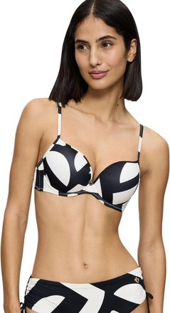 Triumph Summer Allure WHU, Bikini Top Damen, Mehrfarbig (White - Dark Combination), 44