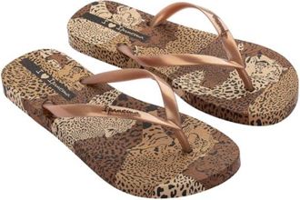 Ipanema Tongs pour femme Imprimé animal Vi Fem, Beige doré marron, 41 EU