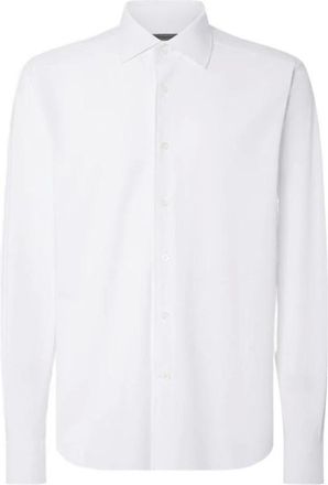 Corneliani Homme, Chemises, Blanc, Taille: 3XL Chemise en tissu bi-&eacute;lastique