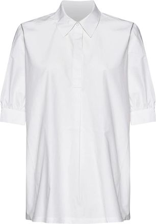 Silvian Heach Femme, Blouses et Chemises, Blanc, Taille: 40 FR Chemise Essentielle &agrave; Manches Courtes