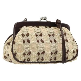 Prada Pre-owned Vintage Canvas Shoulder Bag - - Pre-owned - Damen - Beige - ONE SIZE